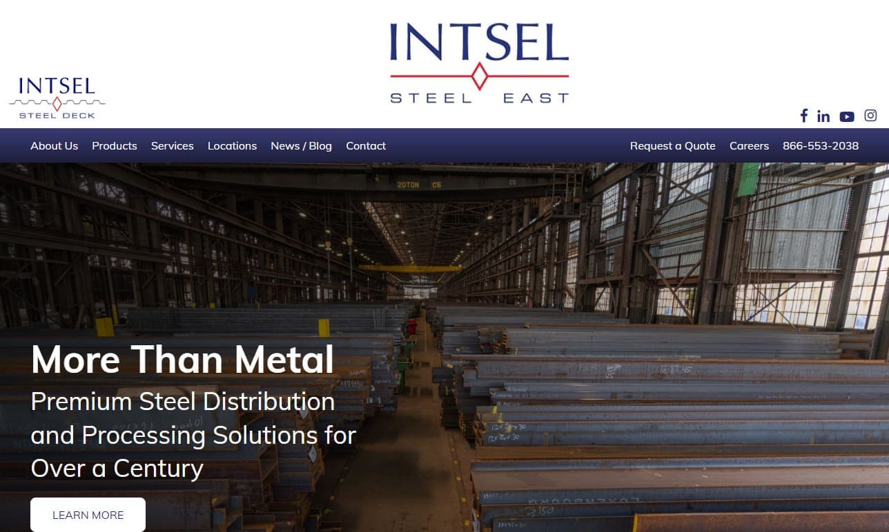 INTSEL Steel East | Steel Service Center